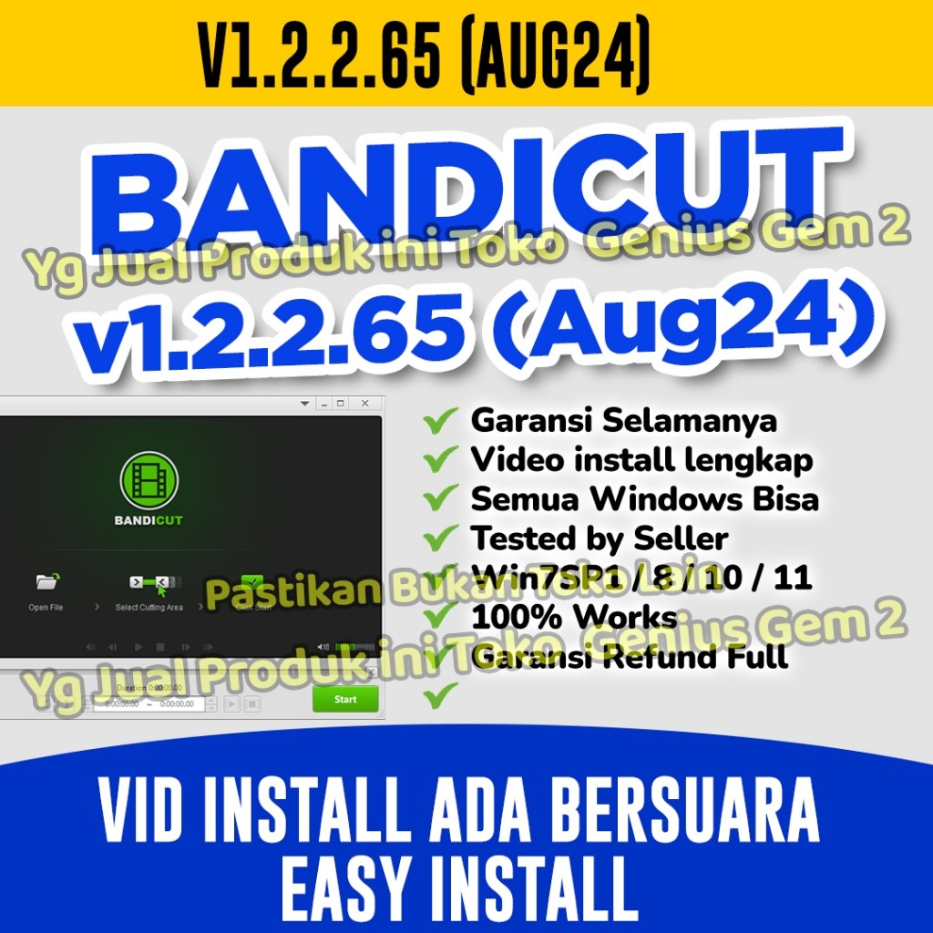 Jual Bandicut GeniusGem Full | Shopee Indonesia
