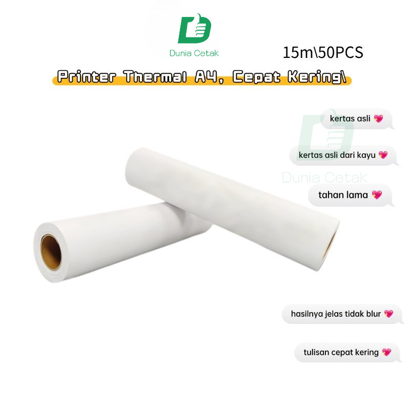 Jual Paper A4 Thermal Printer A401 / Kertas printer thermal ukuran A4 ...