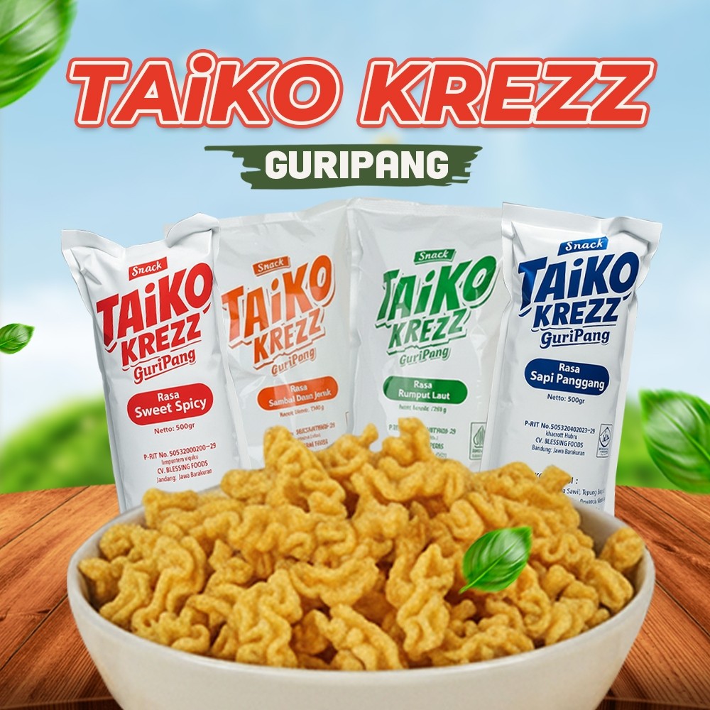 Jual BUNDLING COD Taiko Krezz 1000g-Camilan Puffed Snack Renyah&Lezat ...