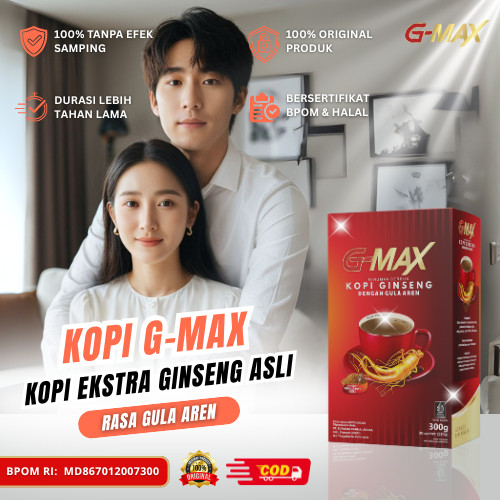Jual KOPI G-MAX Minuman Rasa Gula Aren Kopi Gingseng 1 Box isi 10 ...