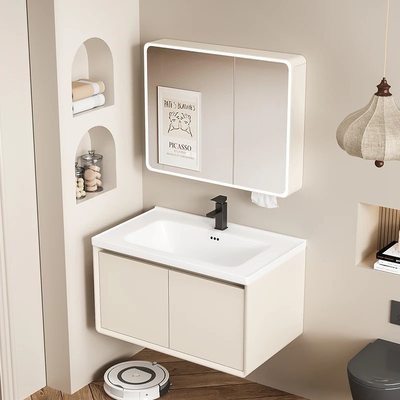 Jual Cream Style Thickened Honeycomb Aluminum Rounded Corner Bathroom ...