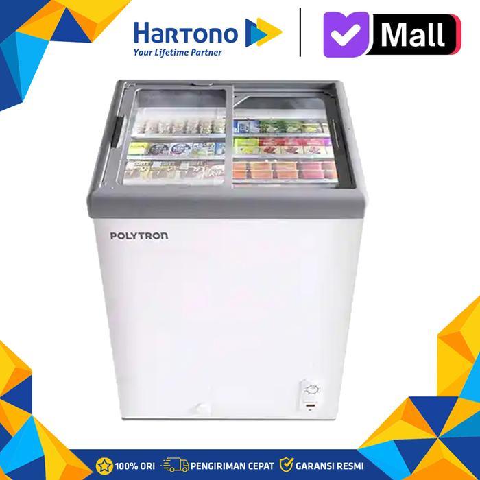 Jual Polytron Chest Freezer Sliding Door PCF129 | Shopee Indonesia