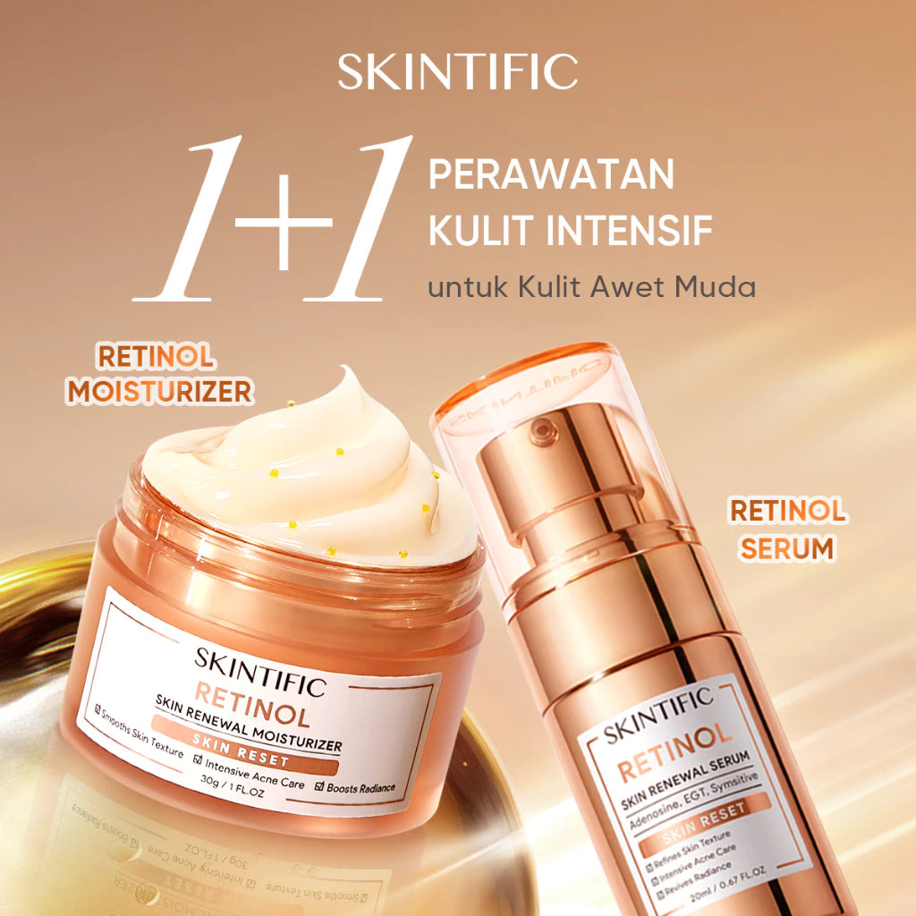 Jual [Offical Outlets]SKINTIFIC - Retinol Skin Renewal Moisturizer 30g ...