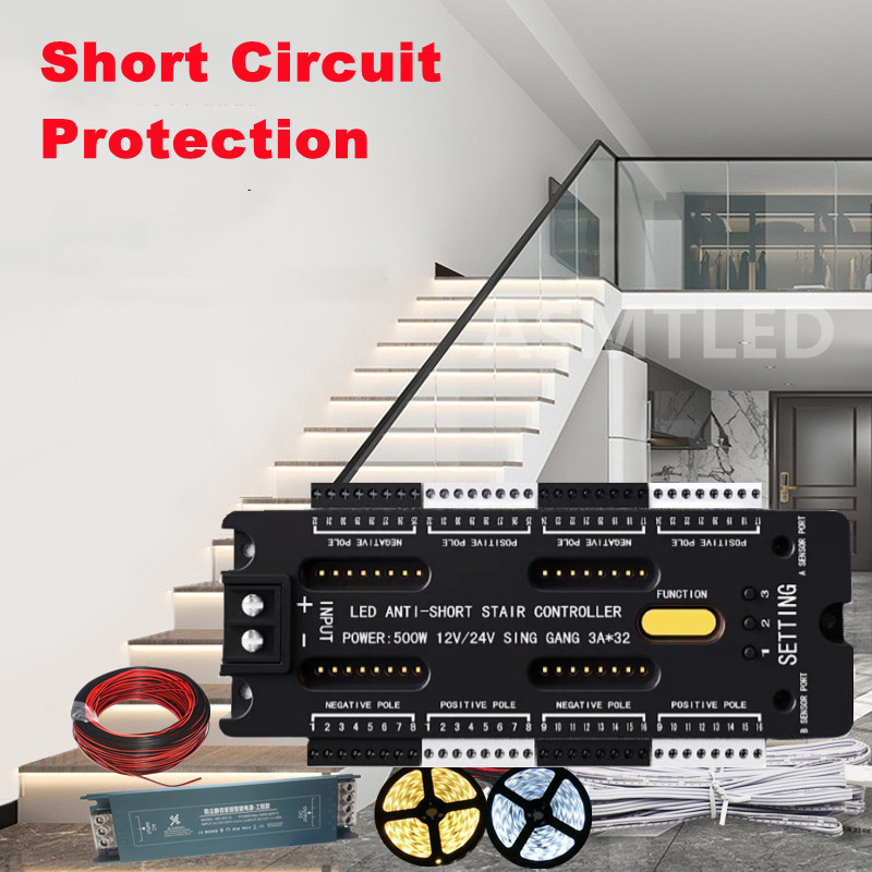 Jual mmable Flexible SMD 2835 LED Strip Light PIR Motion Sensor Steps ...