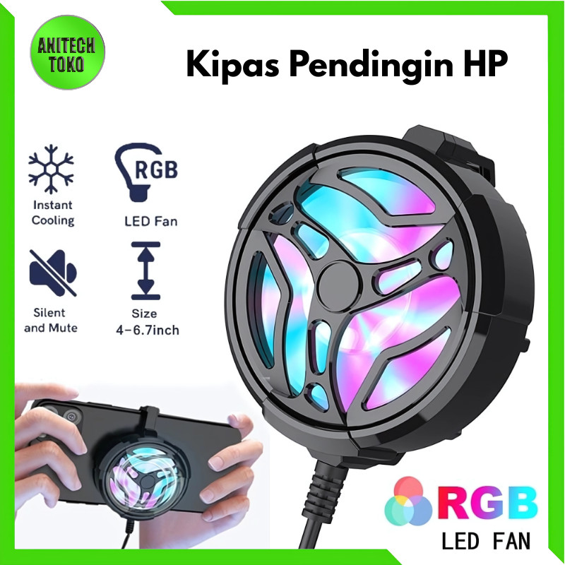 Jual [anitech toko] Kipas Pendingin Handphone Al01 / x16 / x18 Gaming ...