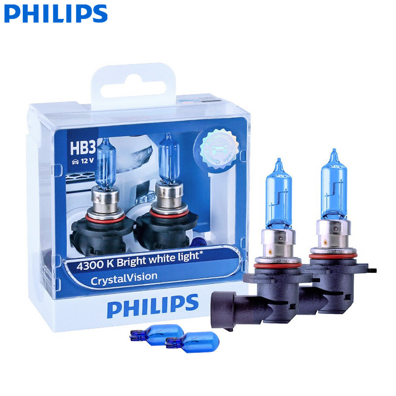 Jual Philips Crystal Vision 9005 HB3 12V 65W P20d 9005CVSM 4300K Bright ...