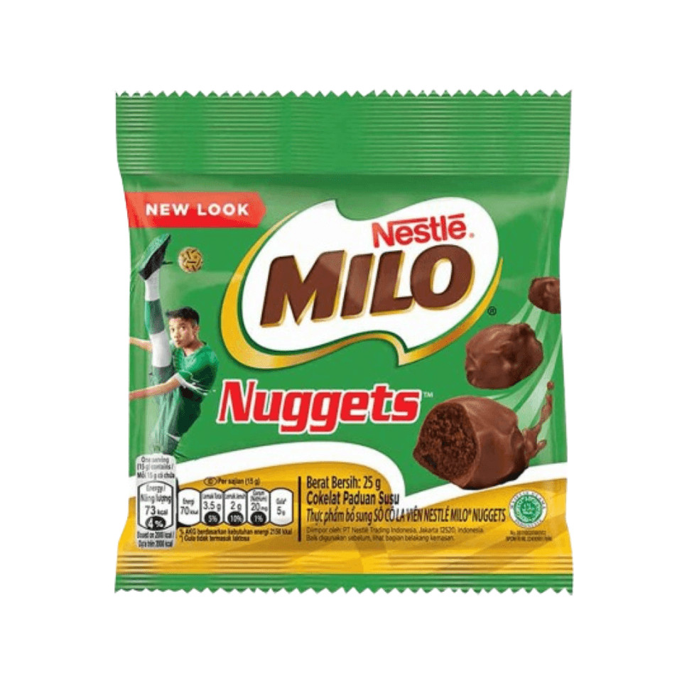 Jual Milo Snack Cokelat Nugget Bag 25 gr | Shopee Indonesia