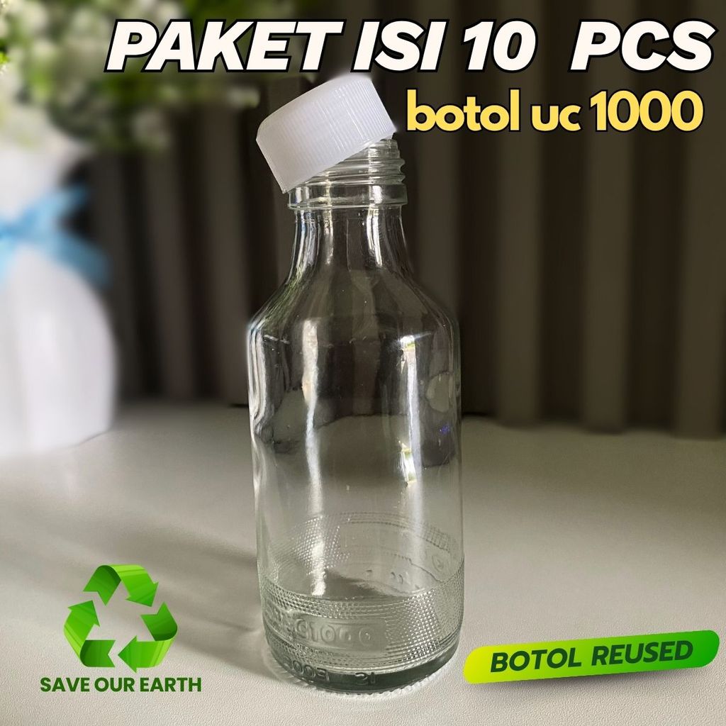 Jual Paket isi 10 Botol Kaca 150ML C1000 Uc Asi Madu Cupang Bekas ...
