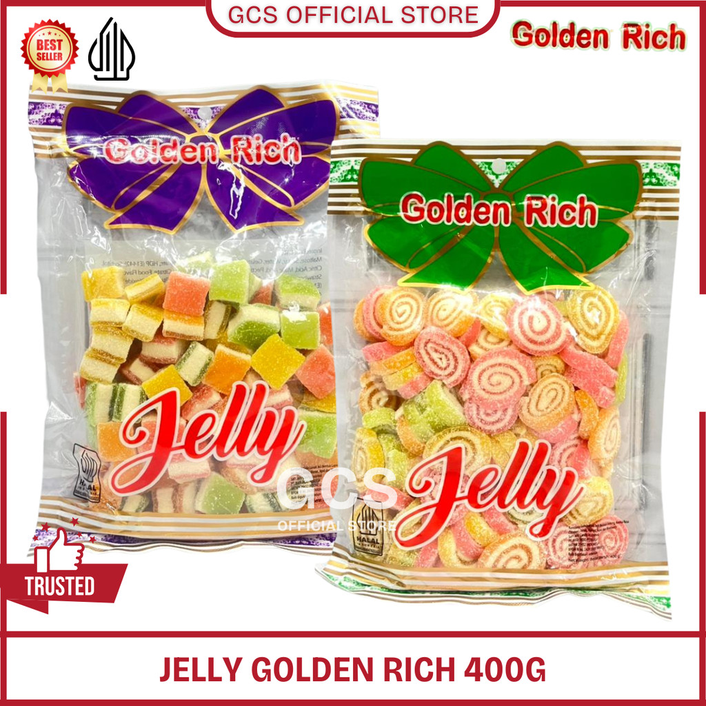 Jual Jelly Candy Roll Sandwich Golden Rich Permen Jelly Kenyal Aneka ...