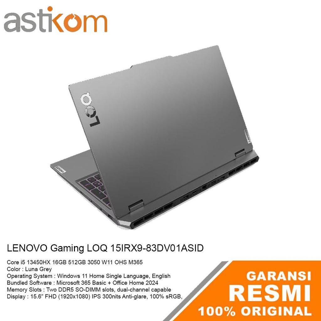 Jual Notebook LENOVO Gaming LOQ 15IRX9-83DV01ASID Intel Core i5-13450HX ...