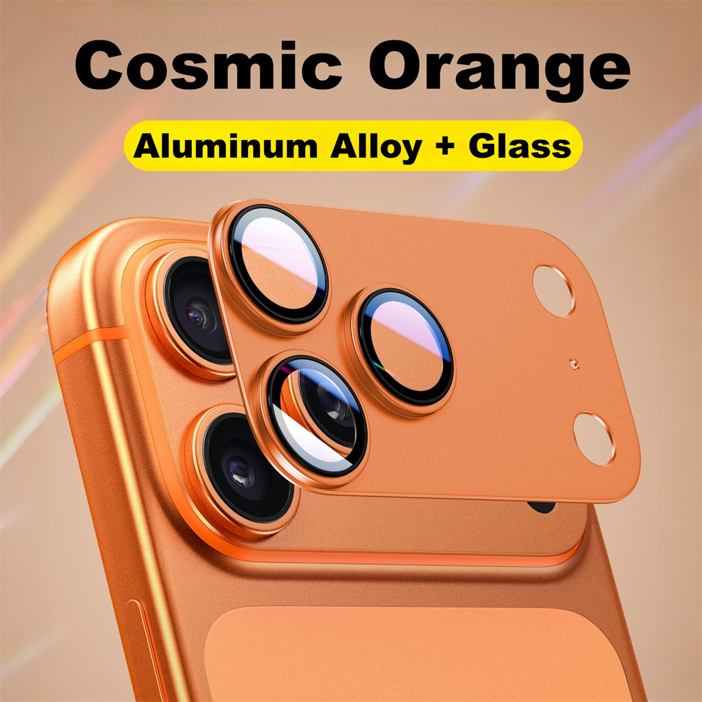 Jual Cosmic Orange Metal Ring Camera Protector Cap for IPhone 17 Pro ...
