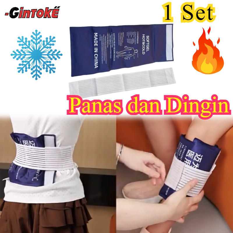 Jual 1Set Gel Ice Pack Kompres/ Reusable Hot and Cold Pack Gel Kompres ...