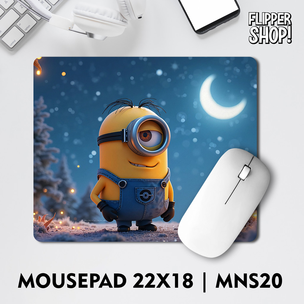 Jual Mousepad Motif Kartun Minions Lucu Aesthetic Anti Slip Mouse Pad ...