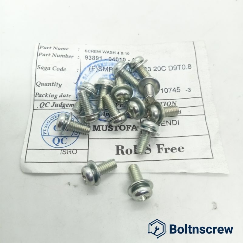 Jual Produk 174 - Bolt M4X12 Original Baut 7 M4 1Cm Baut Karbulator ...