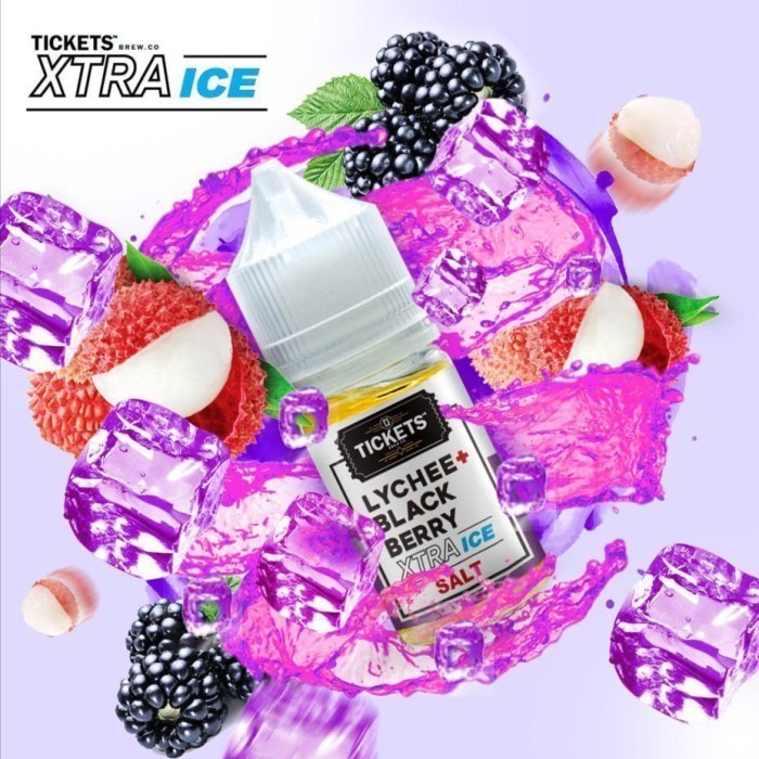 Jual Tickets Xtra Ice Lychee Blackberry Salt Nic 30ml 25mg by EJM ...