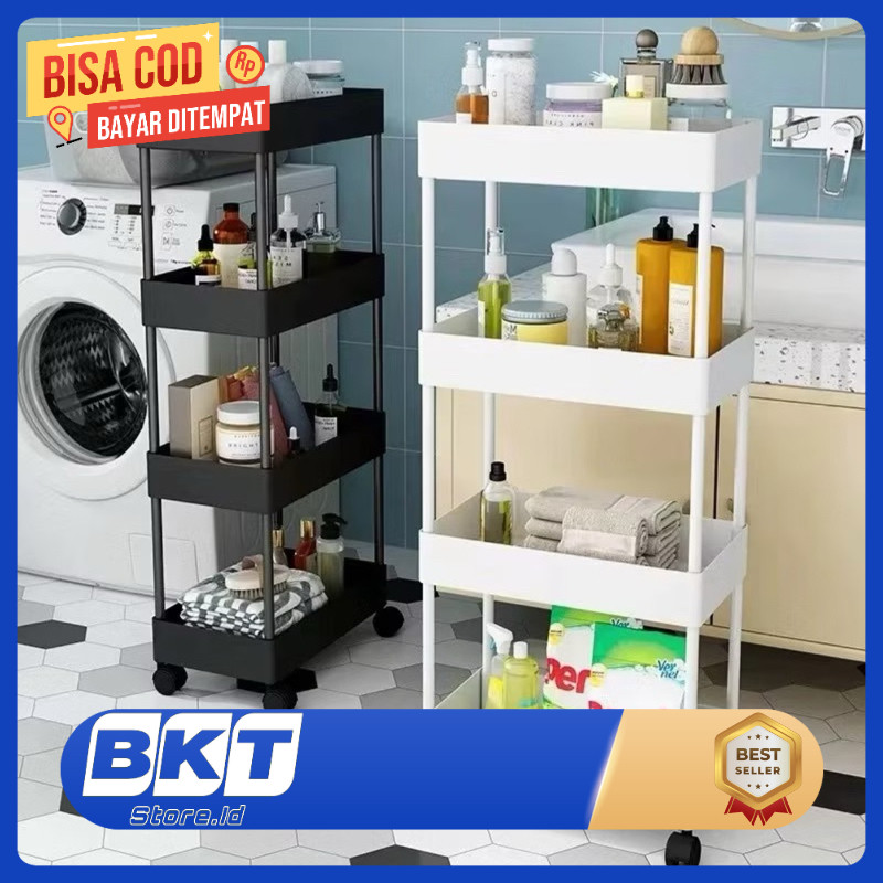 Jual RAK TROLI SERBAGUNA 4 SUSUN SQUARE 4 RODA / RAK 4 SUSUN / RAK ...