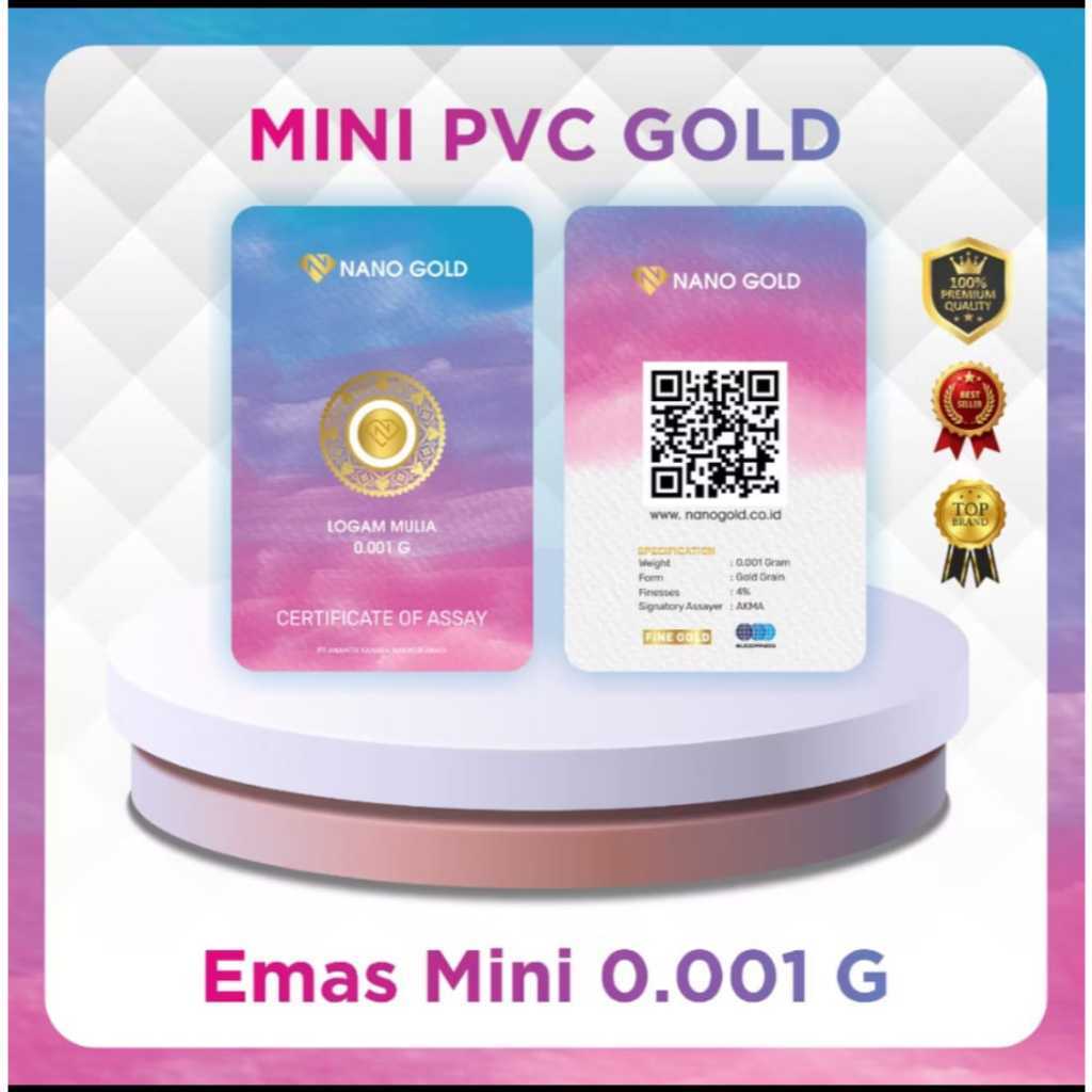 Jual LOGAM MULIA emas mini gold Nanogold Babygold Mini pvc Series 0.001 ...