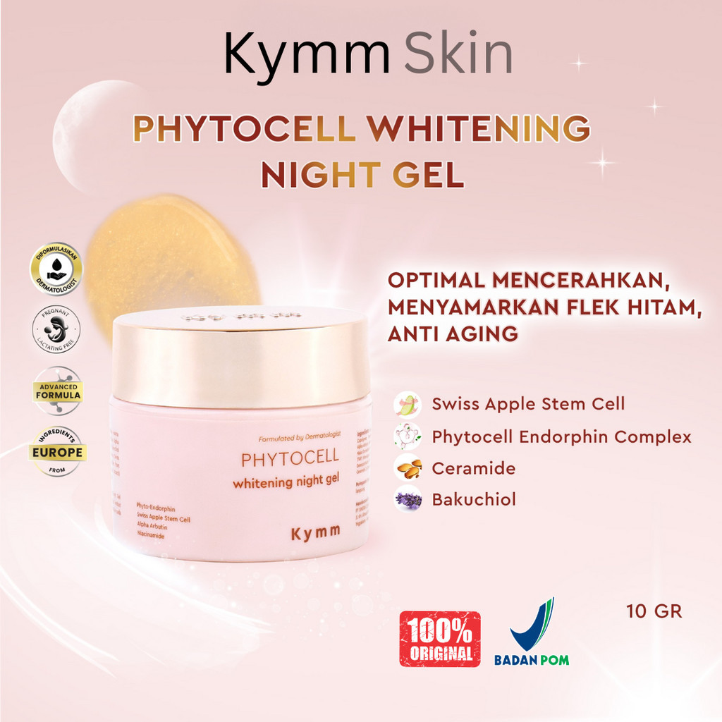 Jual [Phytocell] KYMM SKIN Phytocell Whitening Night Gel 10g – Swiss ...
