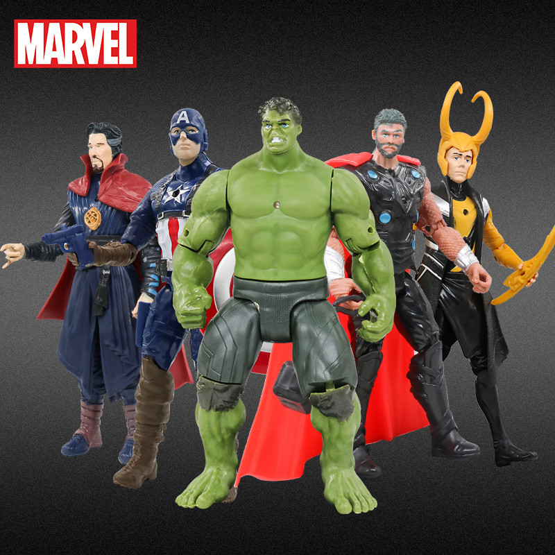 Jual Marvel Avengers Hulk Captain America Dr Strange Figures Loki ...