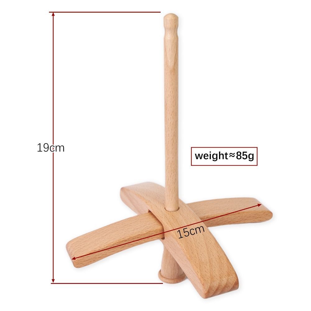 Jual Handmade Wooden Turkish Spindle Storage Tools DIY Craft Beech Wood ...