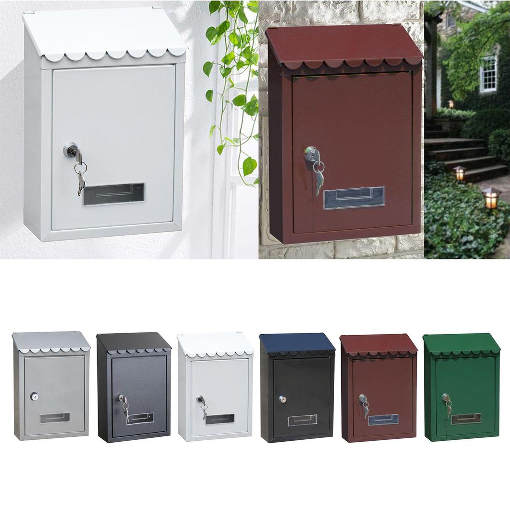 Jual Vertical Mailbox Letterbox Wall Mounted Mail Box Locking Front ...
