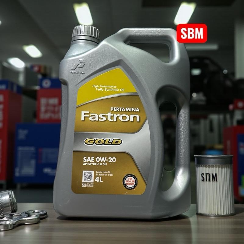 Jual OLI MESIN FASTRON GOLD SAE 0W-20 API SP/GF-6 4L | Shopee Indonesia