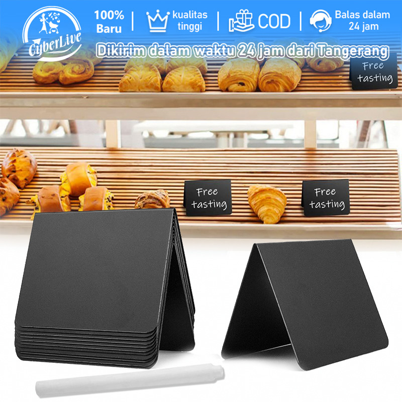 Jual Isi 10 Papan Tulis Mini Papan Menu Chalkboard Stand Display Label ...