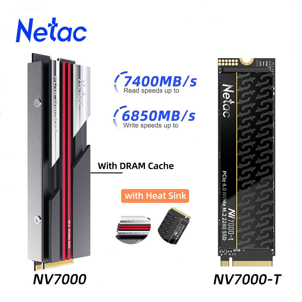 Jual Netac M2 NVMe SSD 2TB 512GB 4TB SSD 1TB Internal Solid State Hard Disk M2 PCIe 4.0x4 2280 ...