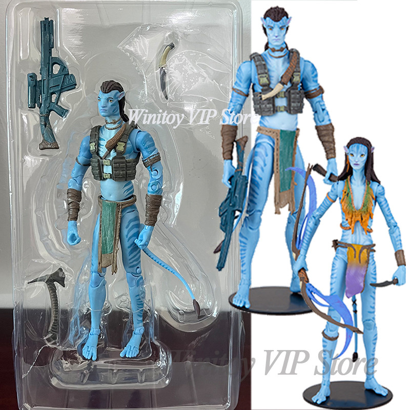 Jual Avatar Jake Sully Neytiri Avatar Figure Colonel Miles Quarit Movie ...