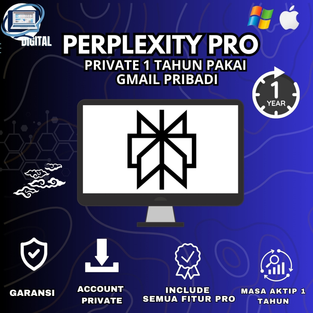 Jual Perplexity AI Pro | 1 Tahun Full Garansi GMAIL PRIBADI INCLUDE GPT 5, GROK 4, CLAUDE AI ...