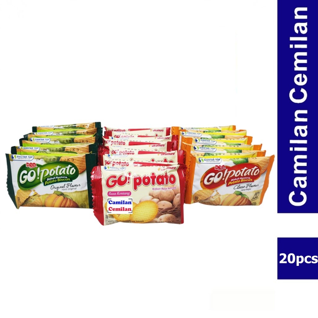Jual Deo Go Potato Biskuit Kentang Renceng isi 20 pcs x 8 gr | Shopee ...