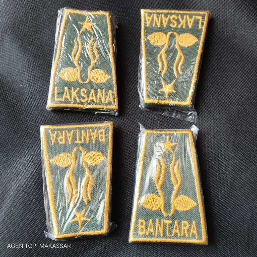 Jual LOGO BORDIR BANTARA & LAKSANA (PER PASANG / 2pcs) / LOGO ATRIBUT ...