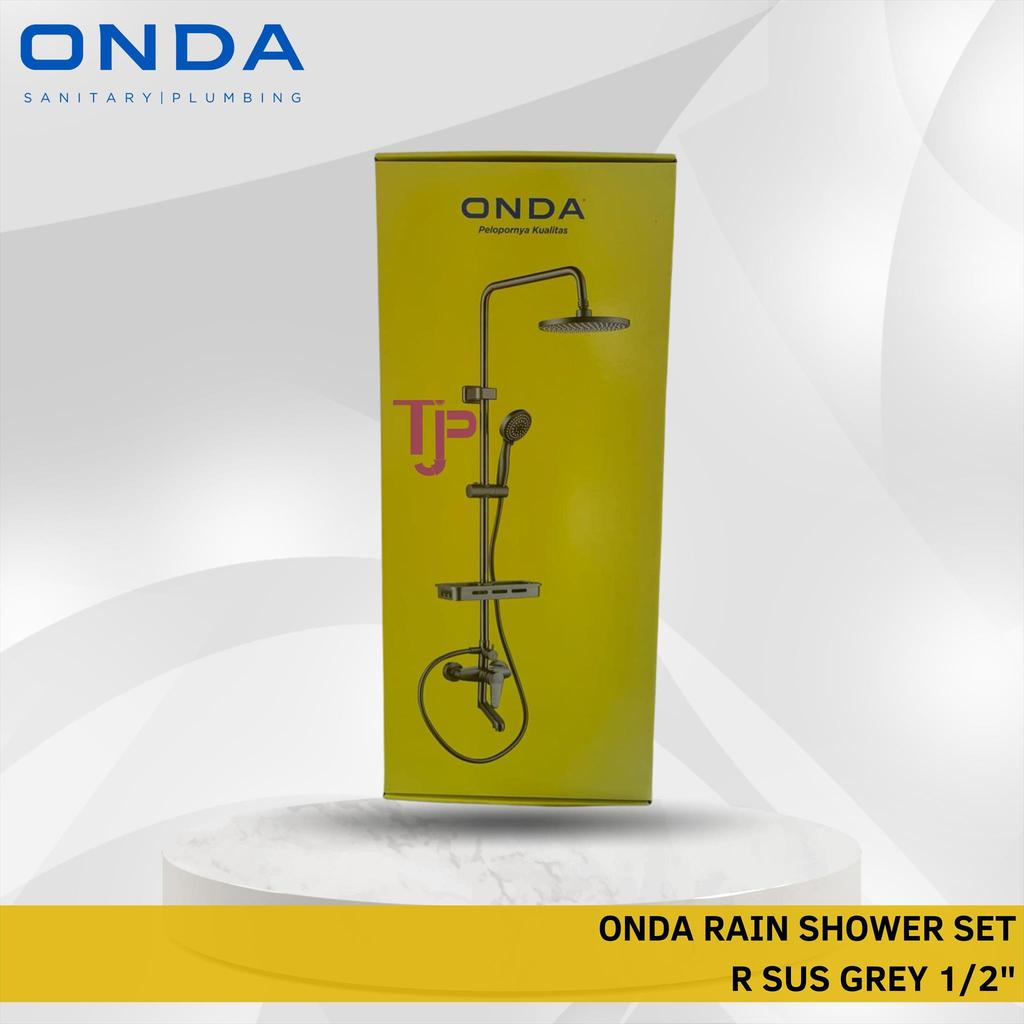 Jual ONDA Rain Shower Set Mixer 3in1 R SUS GREY Tiang Shower | Shopee ...