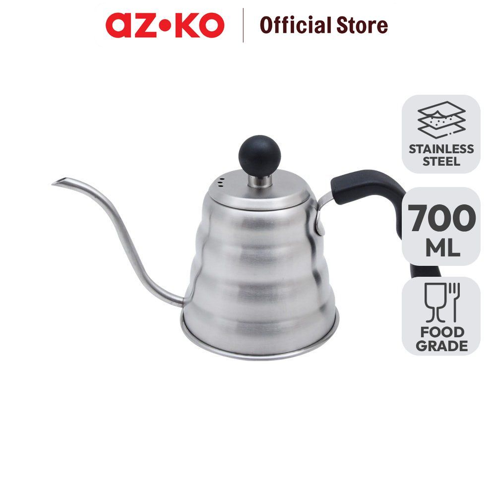 Jual AZKO Acepresso Teko Kopi Stainless Steel Gooseneck Dengan Gagang ...