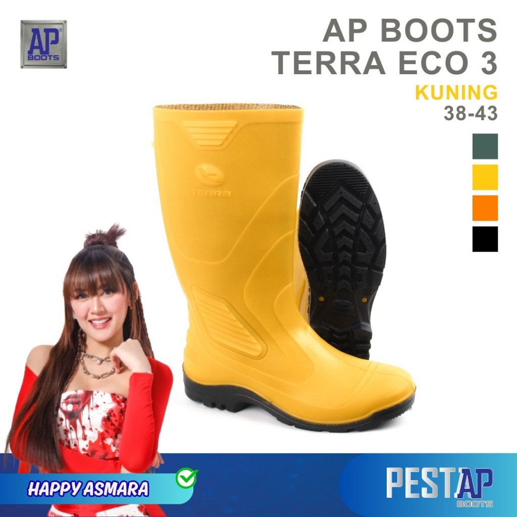 Jual AURESTORE AP Boots TERRA ECO 3 Kuning - Sepatu Boot PVC | Shopee ...