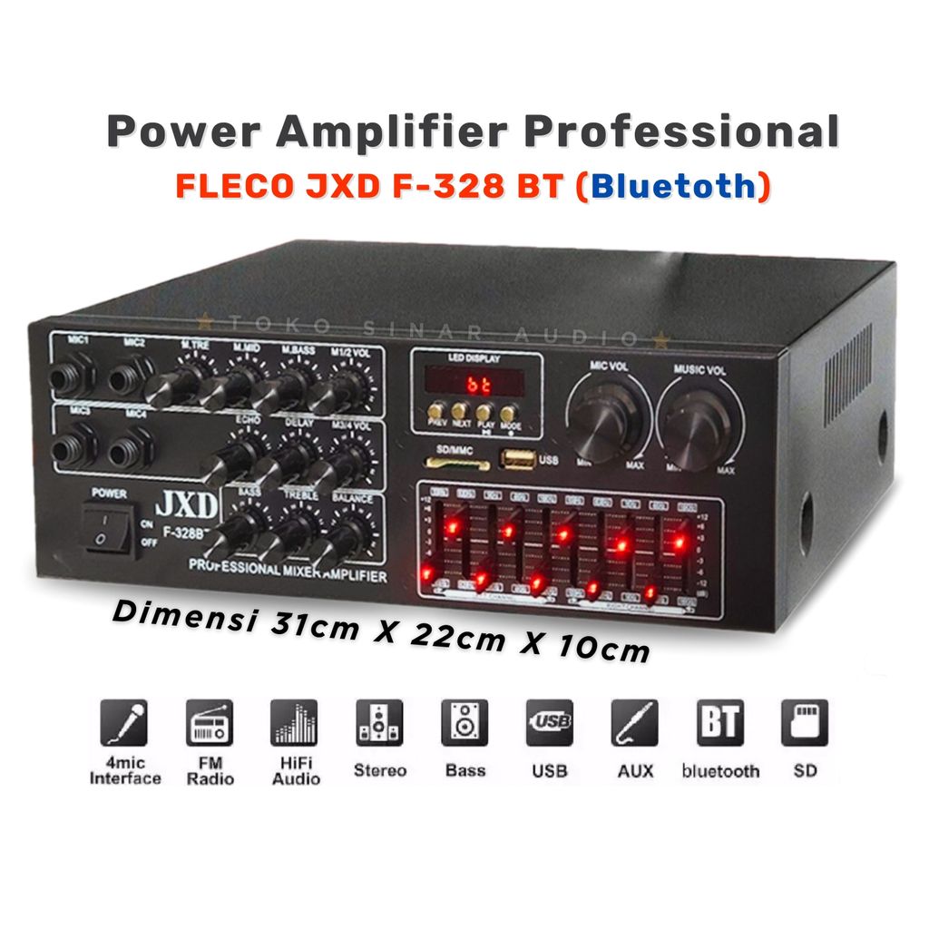 Jual UKURAN BESAR Amplifier Jumbo Power 600 Watt Full Bass Ada Kipas ...