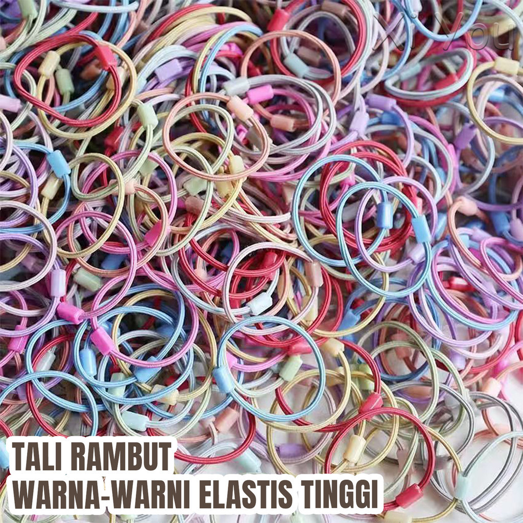 Jual 5PCS Tali rambut tipis dan sederhana tanpa jarum gaya dasar ikat ...