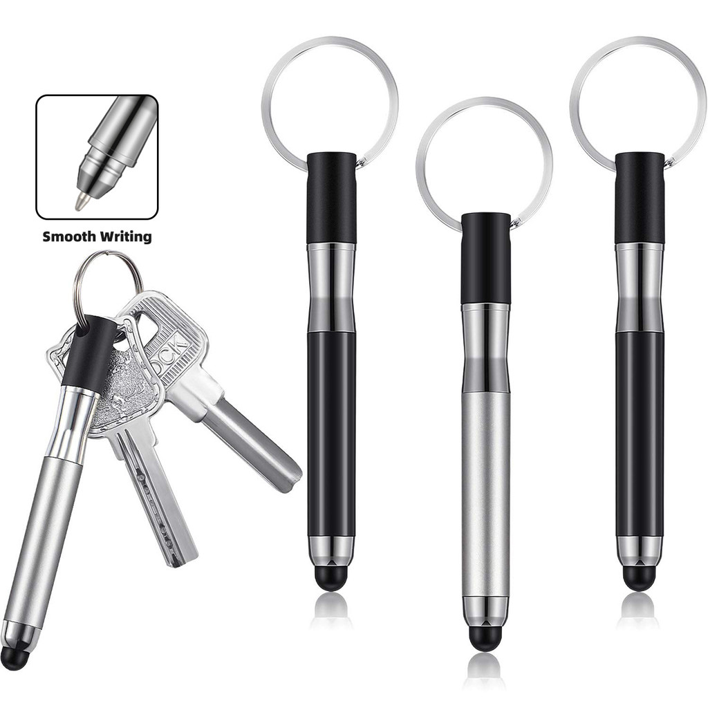 Jual GUUGEI 3 in 1 Stylus Pen Mini Capacitive Pens with Key Ring Soft ...