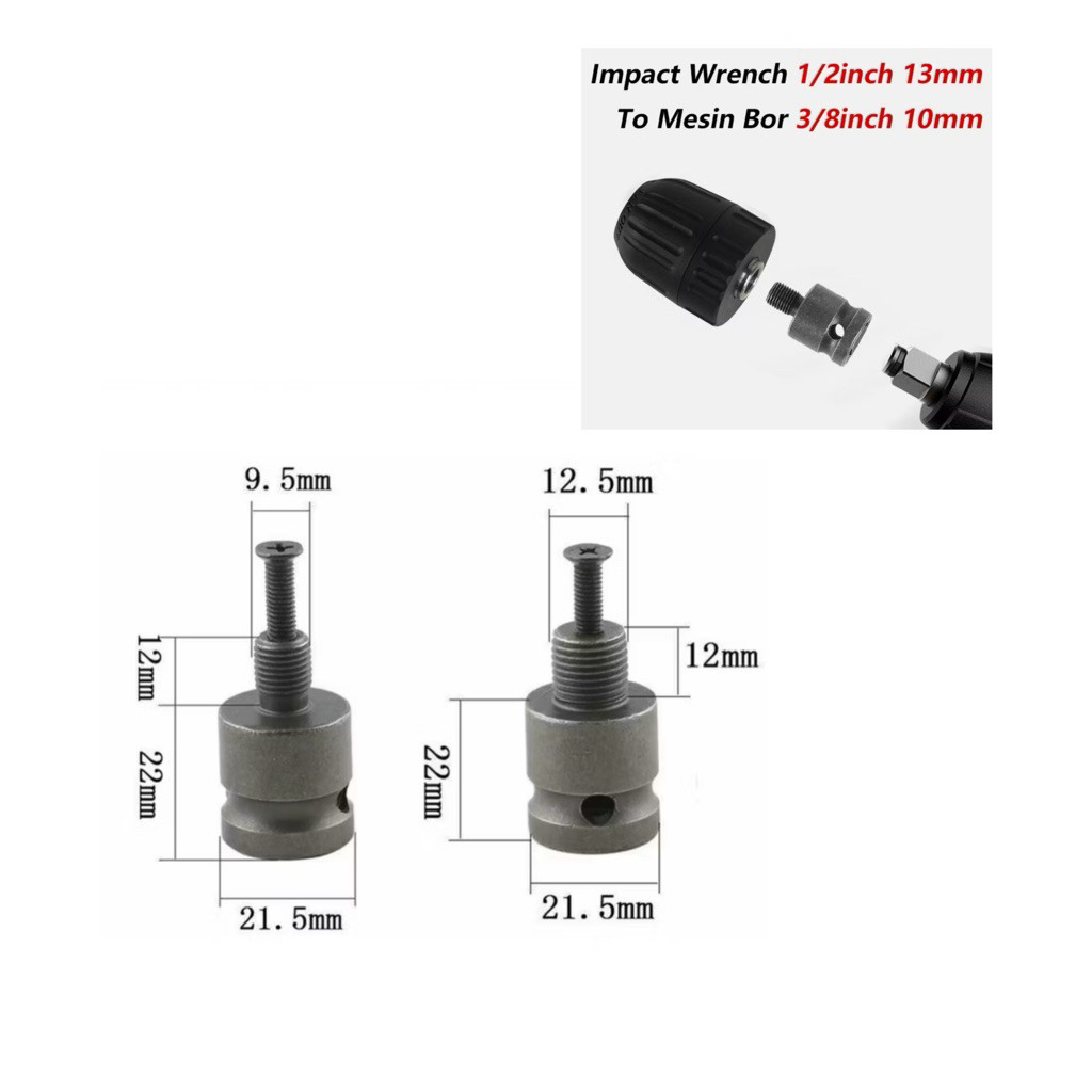 Jual Adapter impact wrench ke bor konverter impact wrench menjadi bor ...