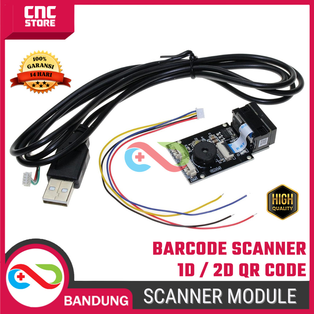 Jual Barcode Scanner Module 1D 2D GM65 – Modul Pembaca QR Code ...