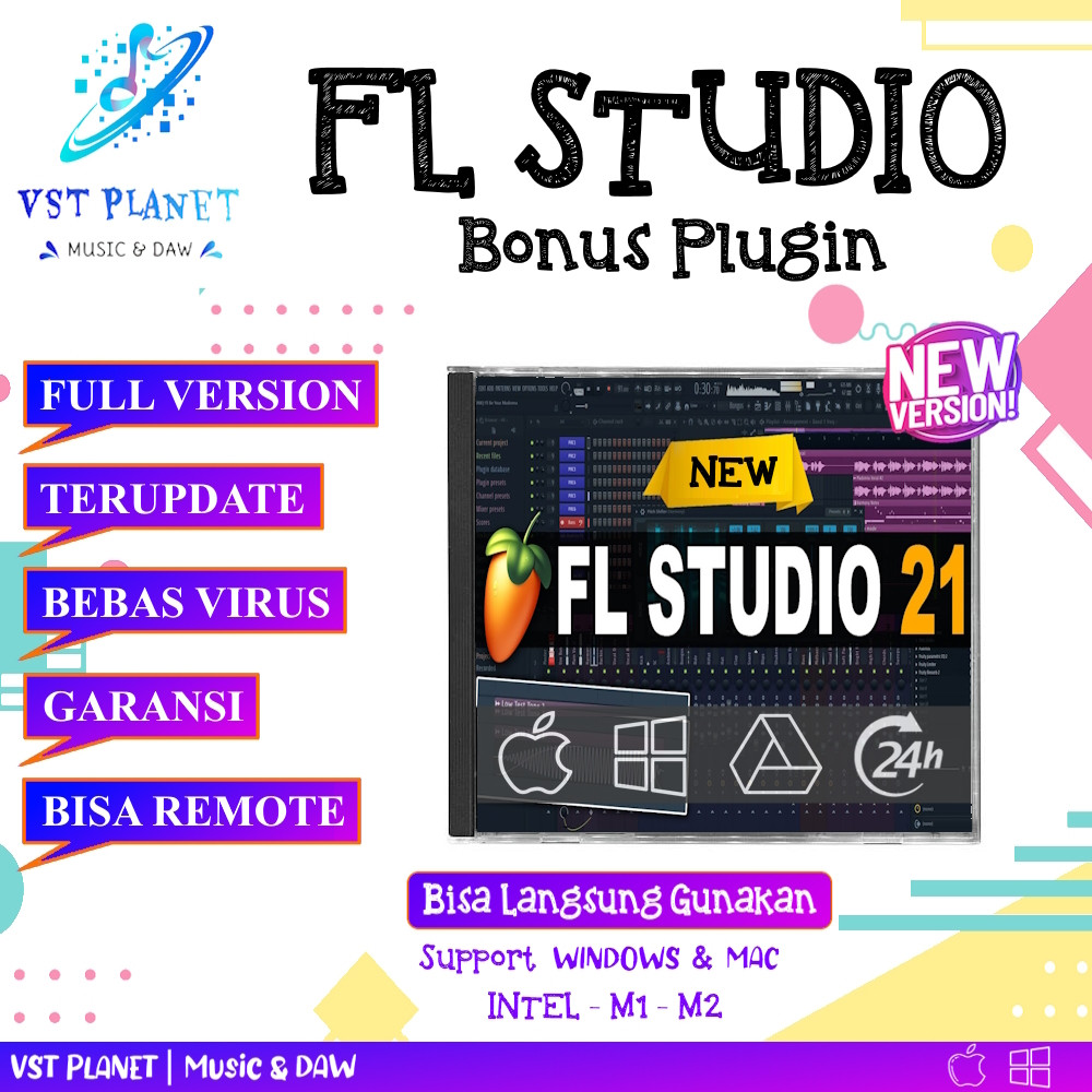 Jual FL Studio DAW Terupdate Permanent WIN/MAC INTEL M1 M2 M3 | Shopee Indonesia