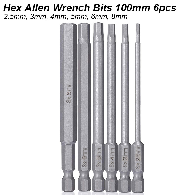 Jual Hex Allen Wren Bit Set Metric Imperial SAE Screwdriver Electric ...