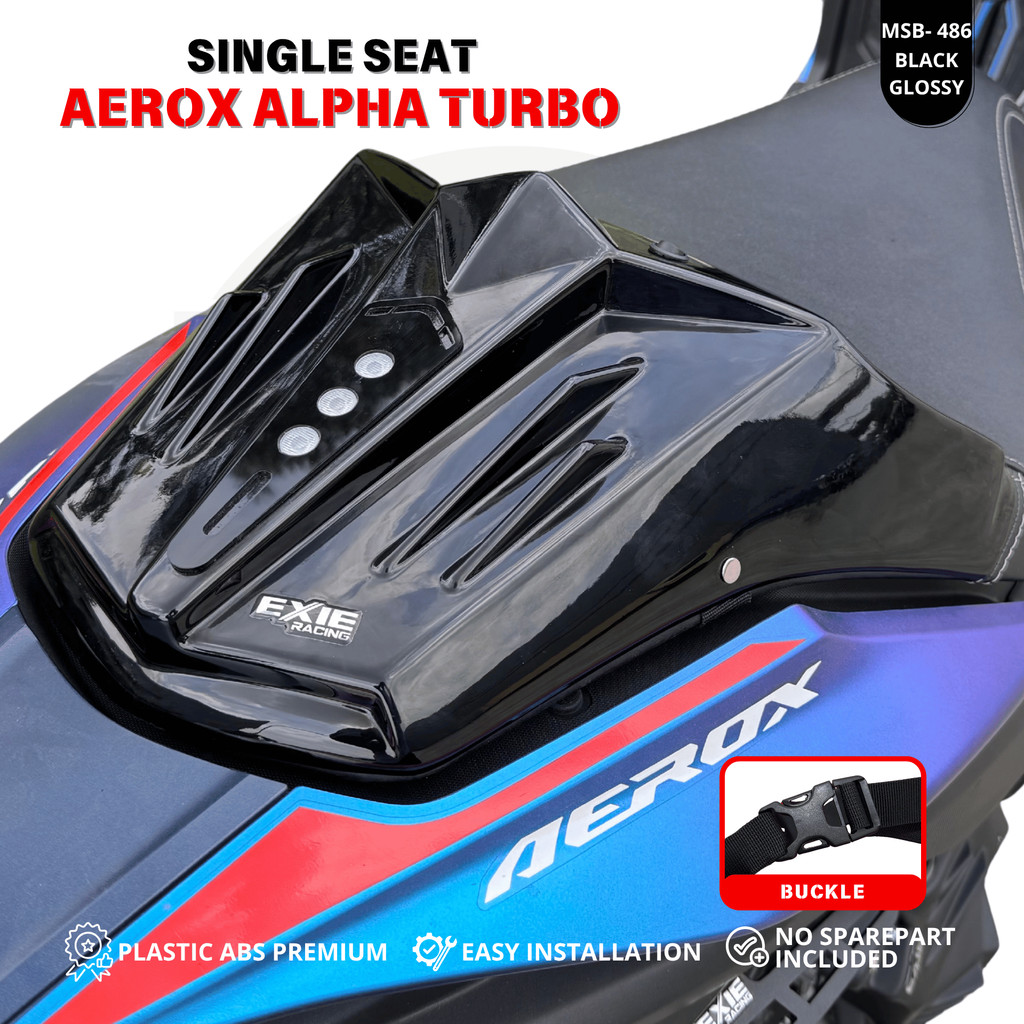 Jual Exie Art Single Seat Aerox Alpha Turbo Cover Jok Belakang Lampu ...