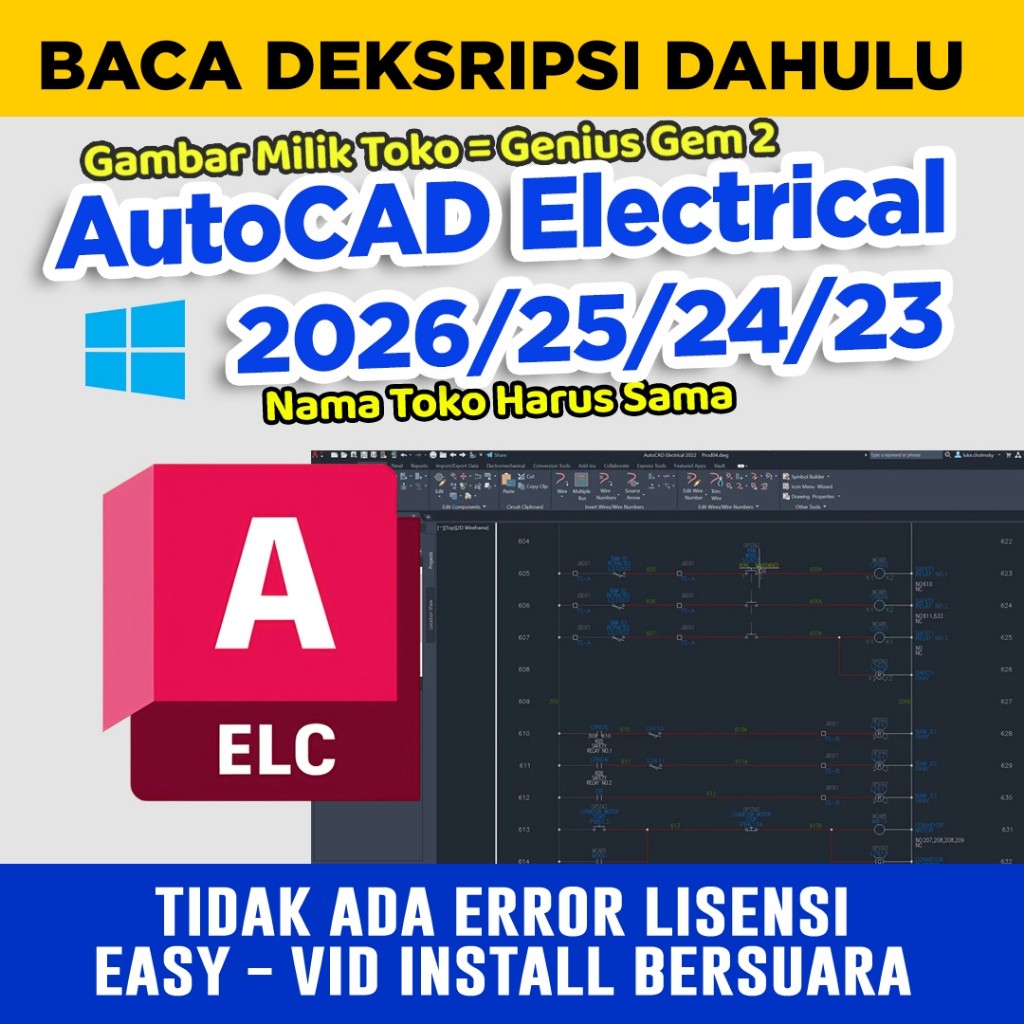 Jual AutoCAD Electrical 2026 2025 2024 Full Version | Shopee Indonesia
