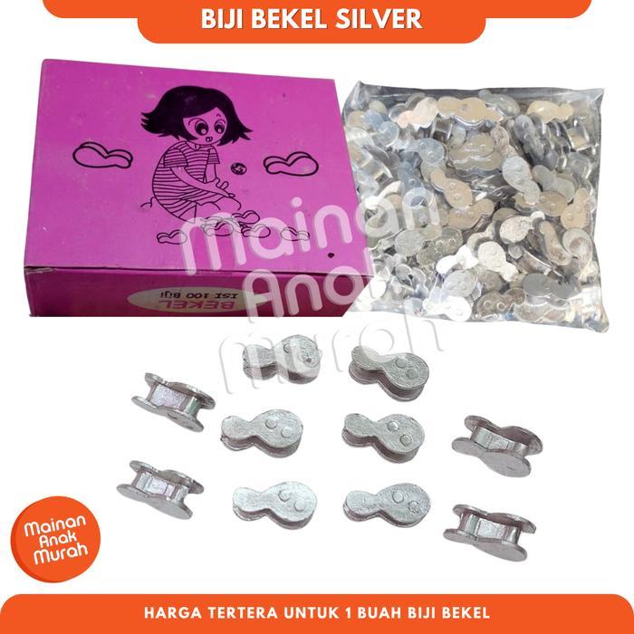 Jual PER BUAH Biji Bekel Silver Putih Perak Pit Timah Kecik Besi Timah ...