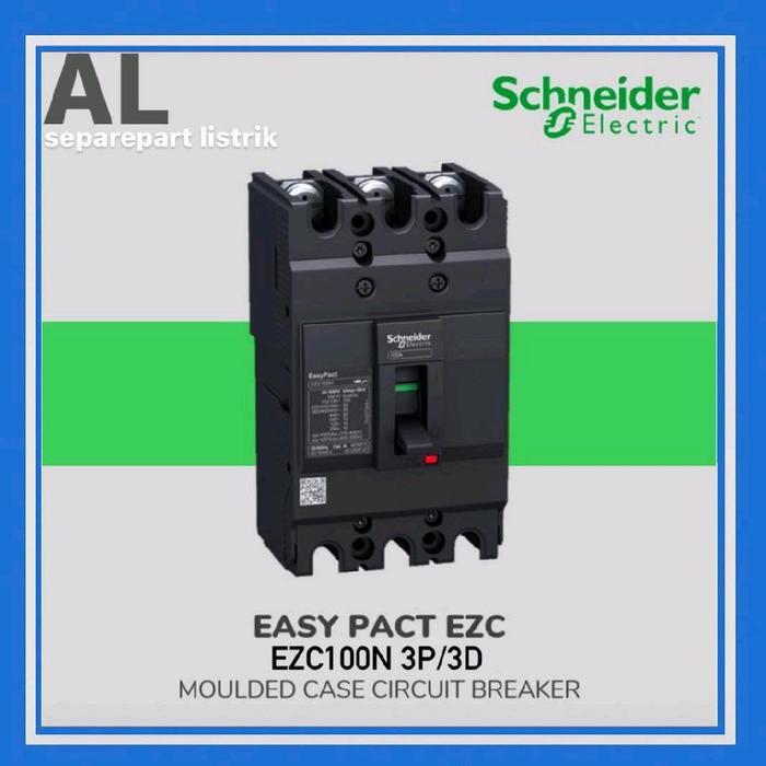 Jual SCHNEIDER MCCB EZC100N 3P 60A 18KA ORIGINAL EZC100N3060 | Shopee ...