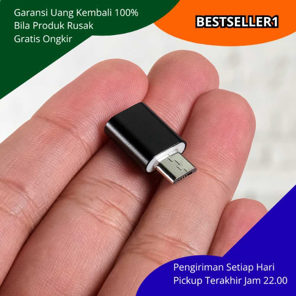 Jual Konverter USB Type C Ke Micro USB Male Aluminium – Adaptor OTG ...