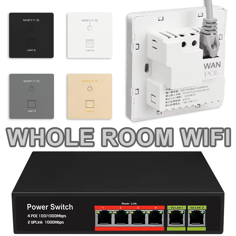 Jual 1000Mbps Powerful Panel Mount POE Router Multi Port Gigabit Switch ...