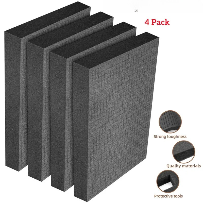 Jual 4 Pack 40x30x5cm Pick Apart Foam Insert Pluck Pre Cube Sheet Foam ...