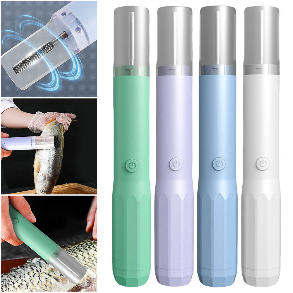 Jual Electric Fish Scaler Waterproof Cordless Fish Scaler Easily Remove ...